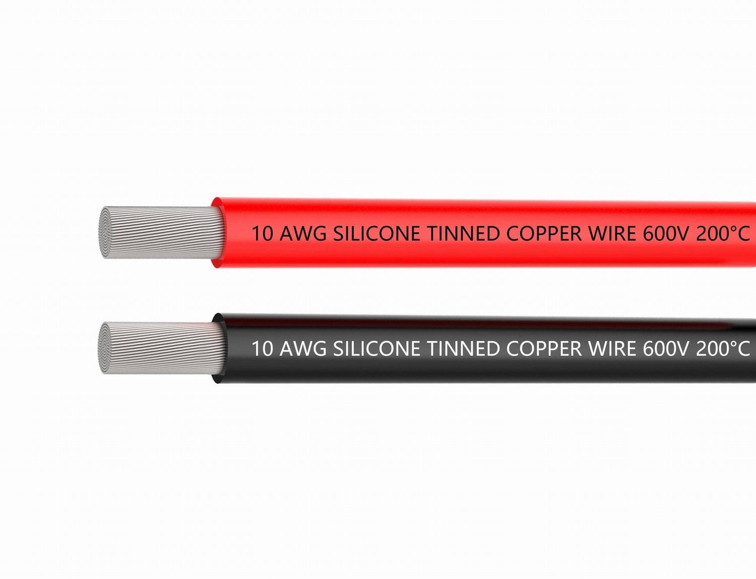 TRH-10 AWG Wire Silicone Wire [15 Feet Black and 15 Feet Red] 10 Gauge ...