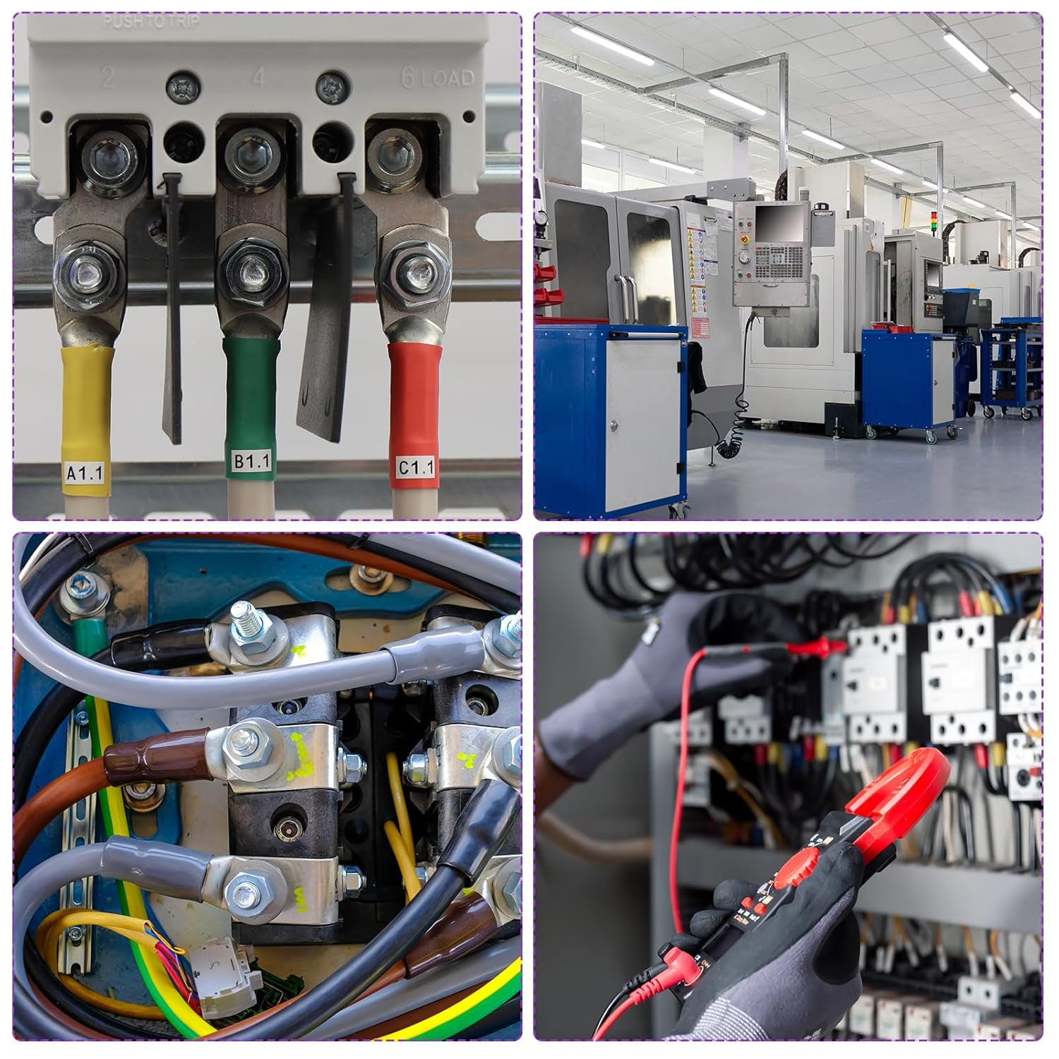 TRH-10 Pcs 6 AWG - 1/2" Copper Cable Lugs, Battery Cable Ends, Heavy ...