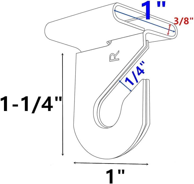 TRH-10 Sets Ceiling Hook Clips White Color Metal T-Bar Track Clip ...