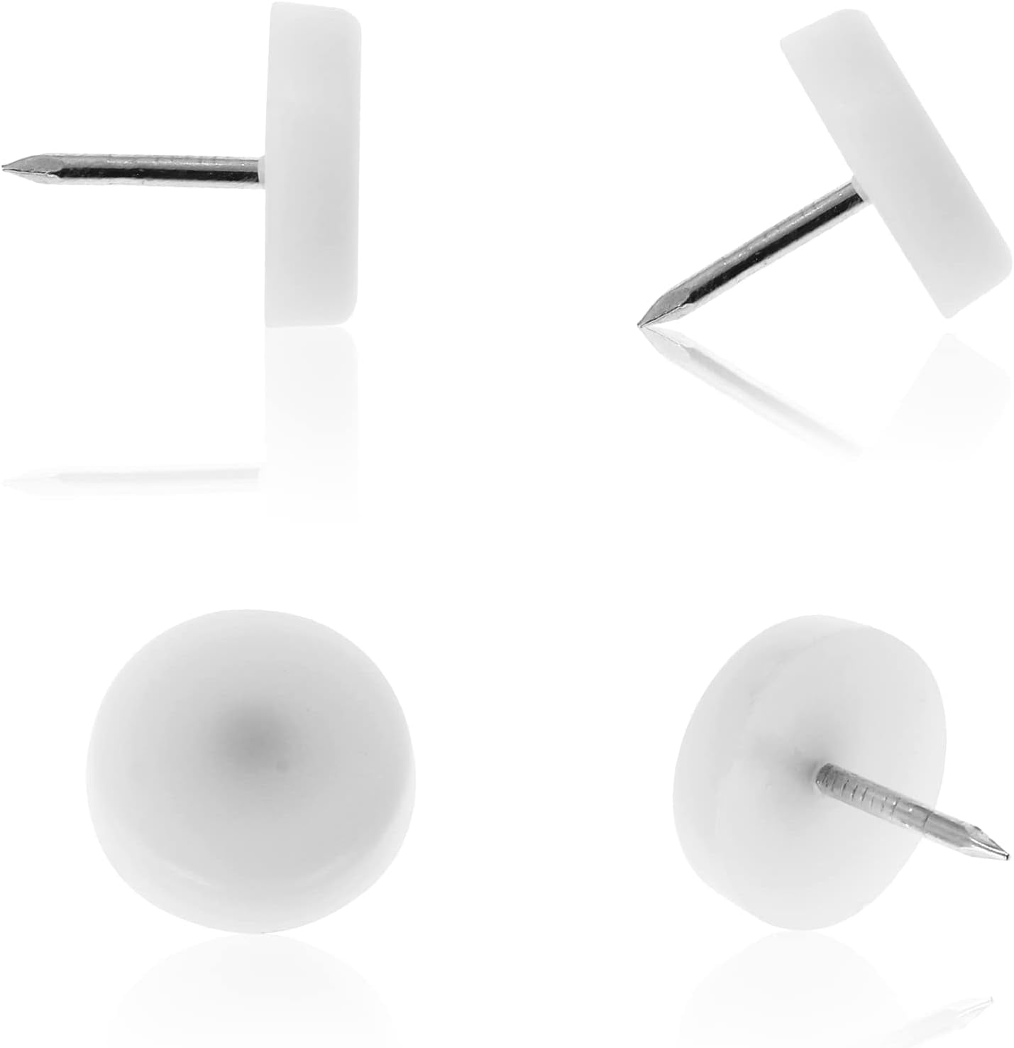 TRH-100 PCS Nail in Furniture Glides 18mm Nylon Chair Glides for Wood ...