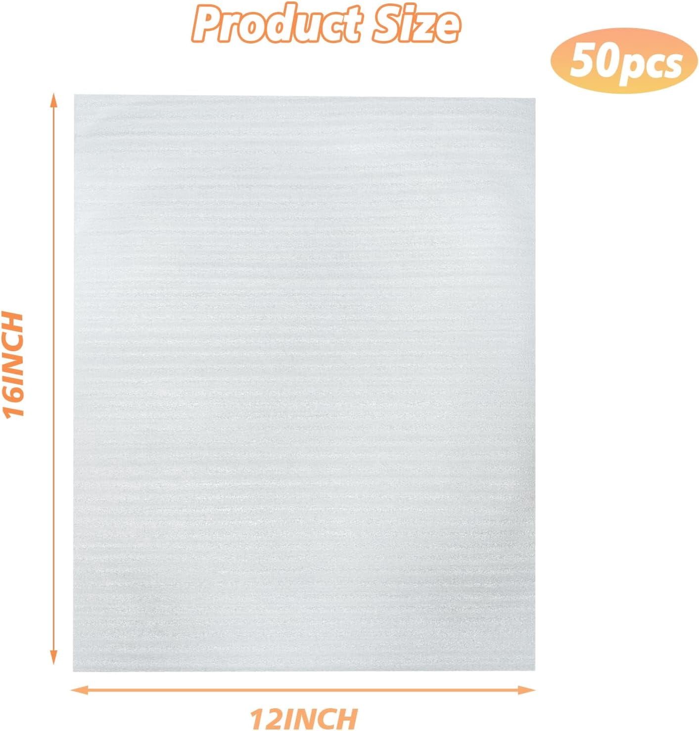 TRH-100 Pack 12'' x 16'' Cushion Foam Pouches, Moving Supplies for ...