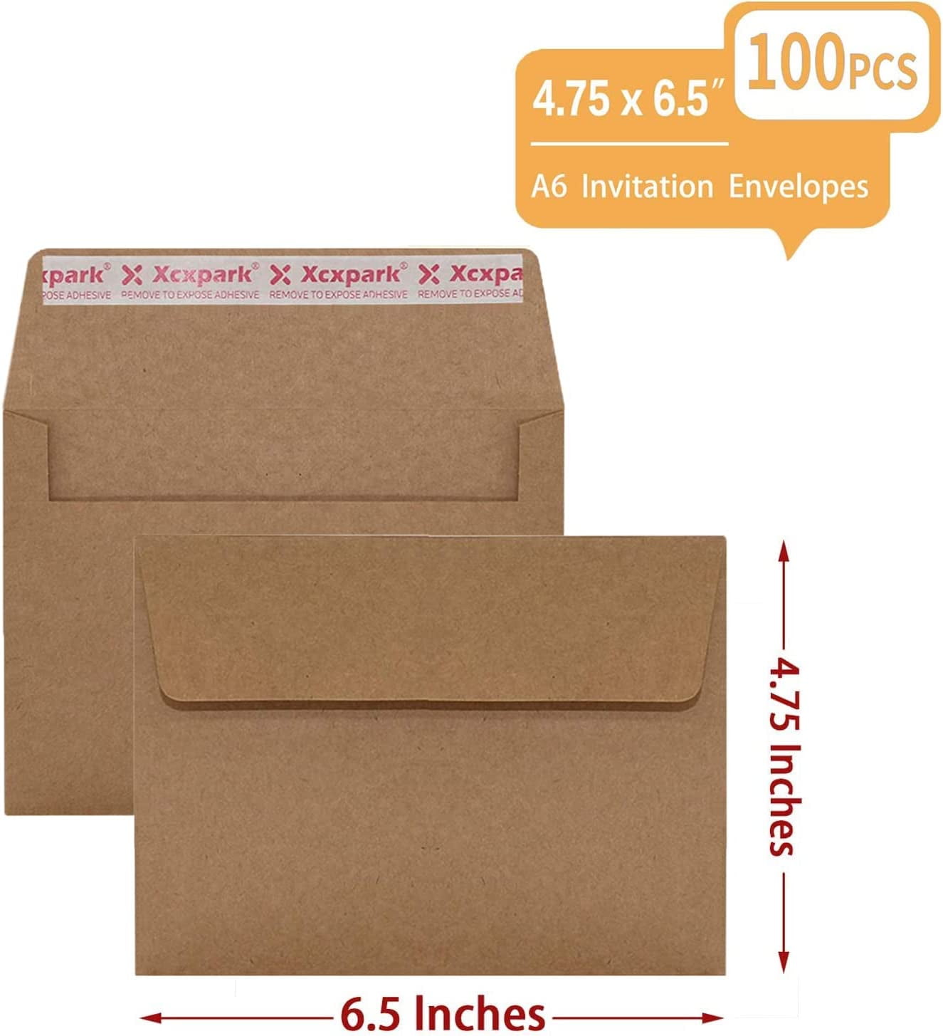 TRH-100 Qty Printable A6 Invitation Envelopes 4.75x6.5 inches Cards ...