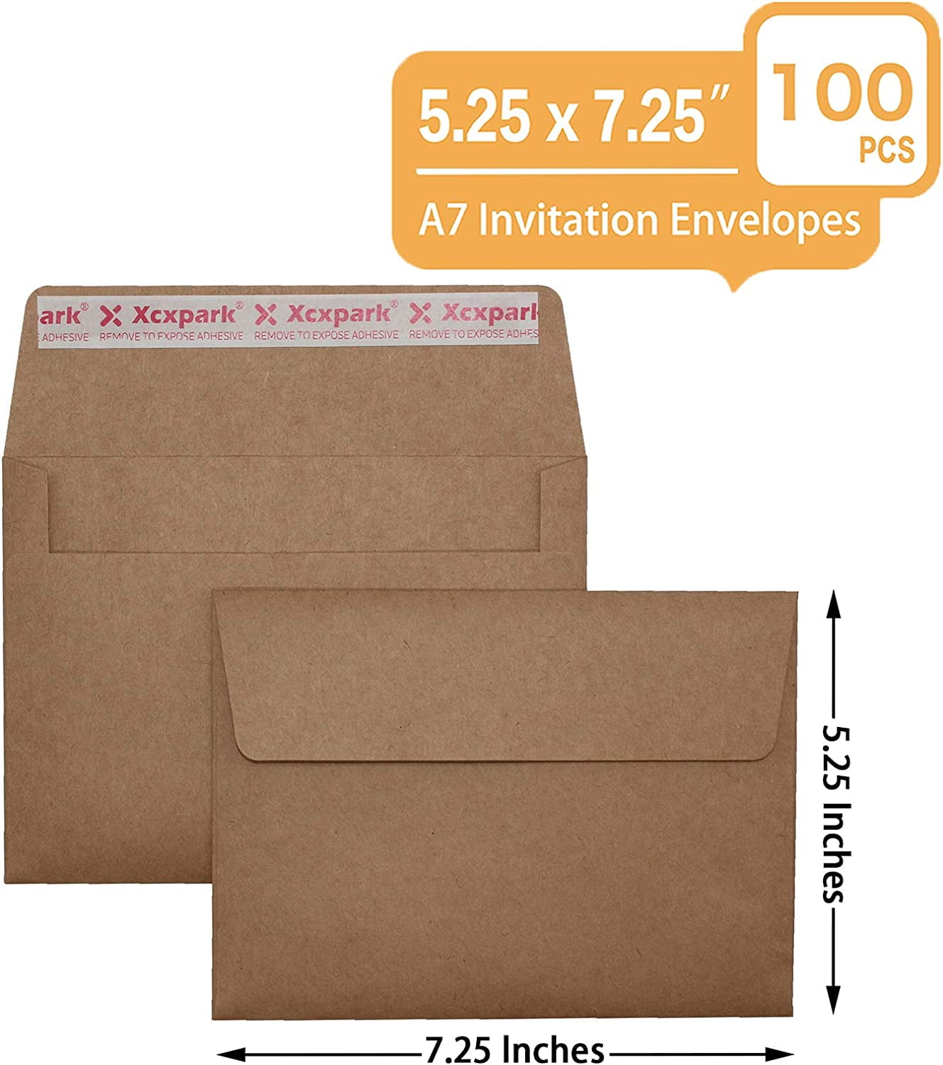 TRH-100 Qty Printable A7 Invitation Envelopes 5.25X7.25 inches Cards ...