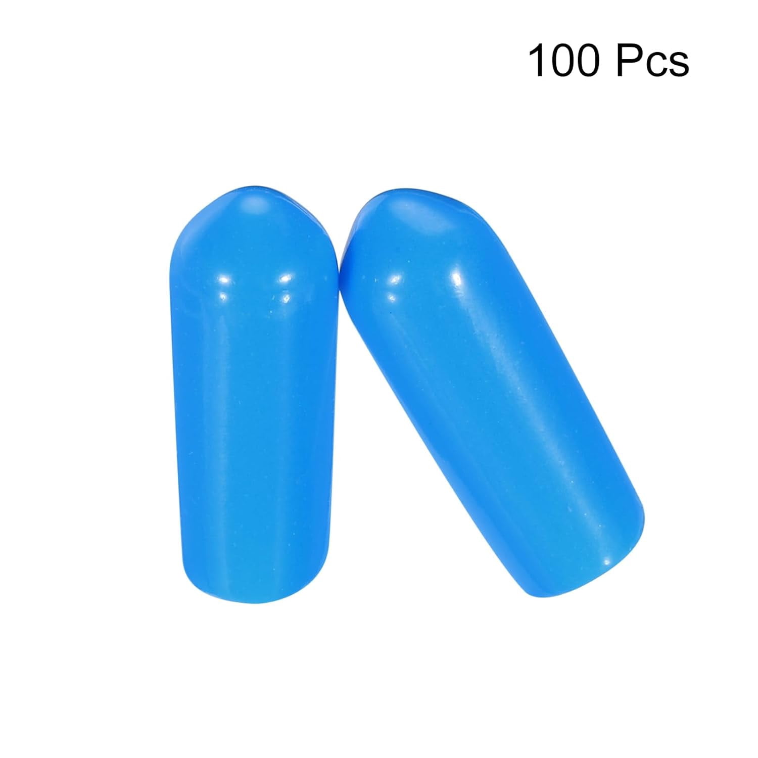 TRH-100pcs 5mm(3/16") Rubber End Caps Cover PVC Vinyl Screw Thread ...