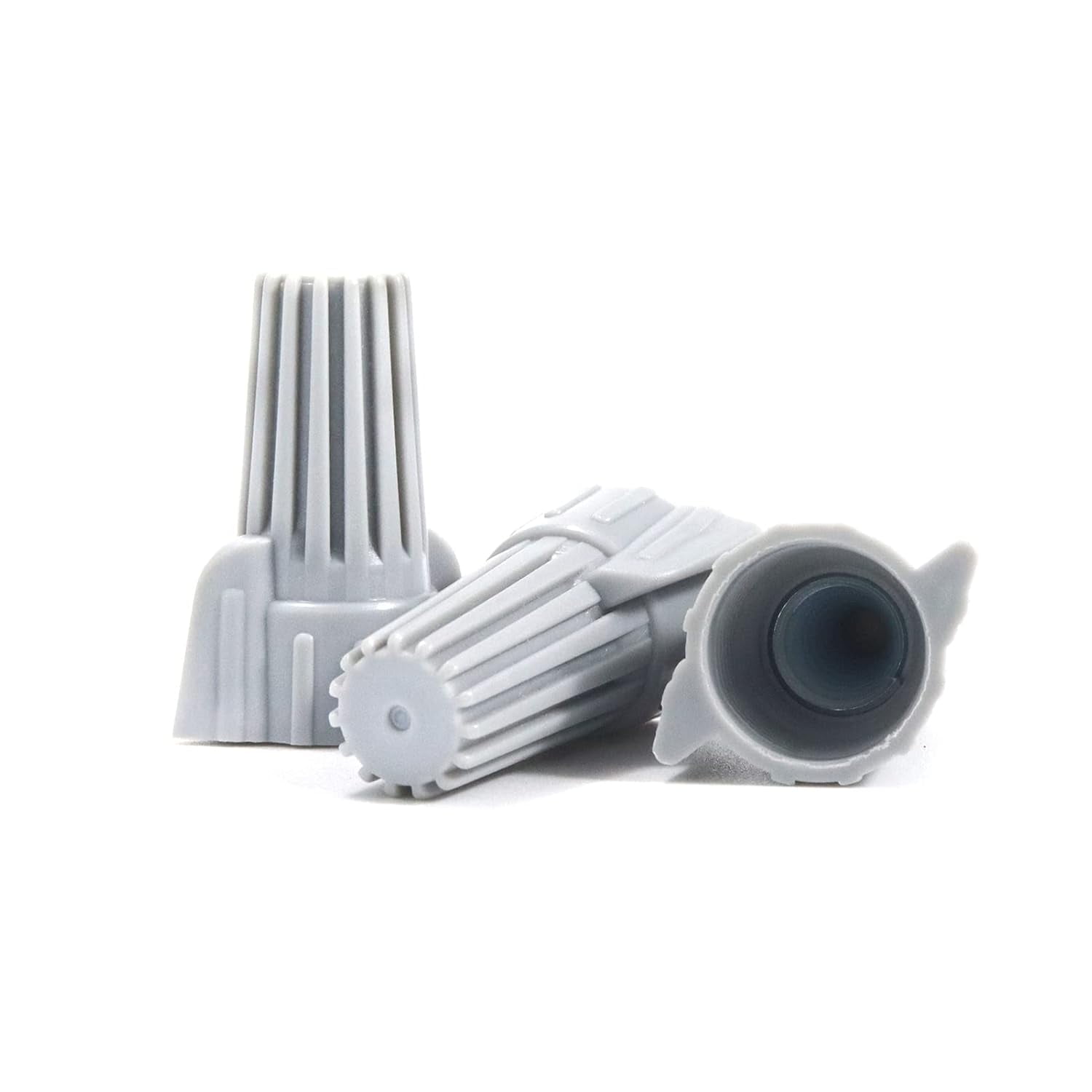 TRH-100pcs Winged Wire Nuts Connectors,Gray 14-10 AWG Easy Twist-on ...