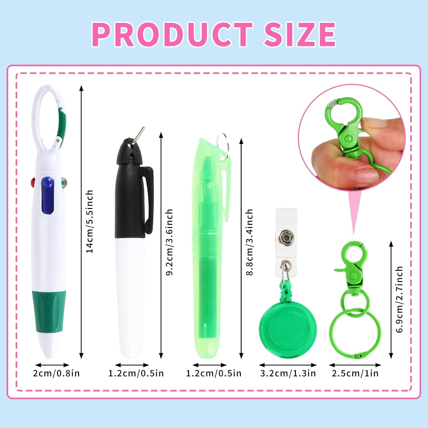 TRH-10Pcs Mini Highlighter Nurse Pen Set Nurse Pens for Badge Nurse ...