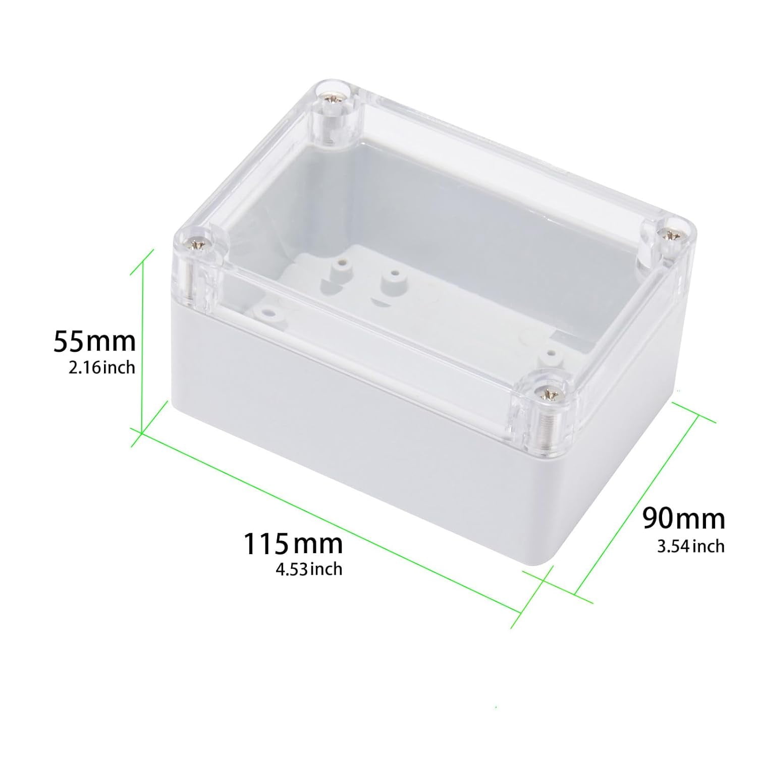 TRH-115x90x55mm Plastic Junction Box, Waterproof IP65 Electrical ...