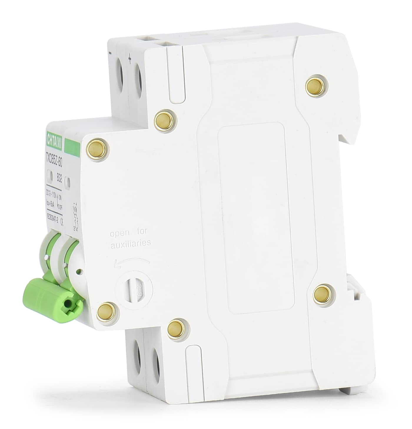 TRH-12V-110V DC Miniature Circuit Breaker, 25 Amp 2 Pole Battery ...