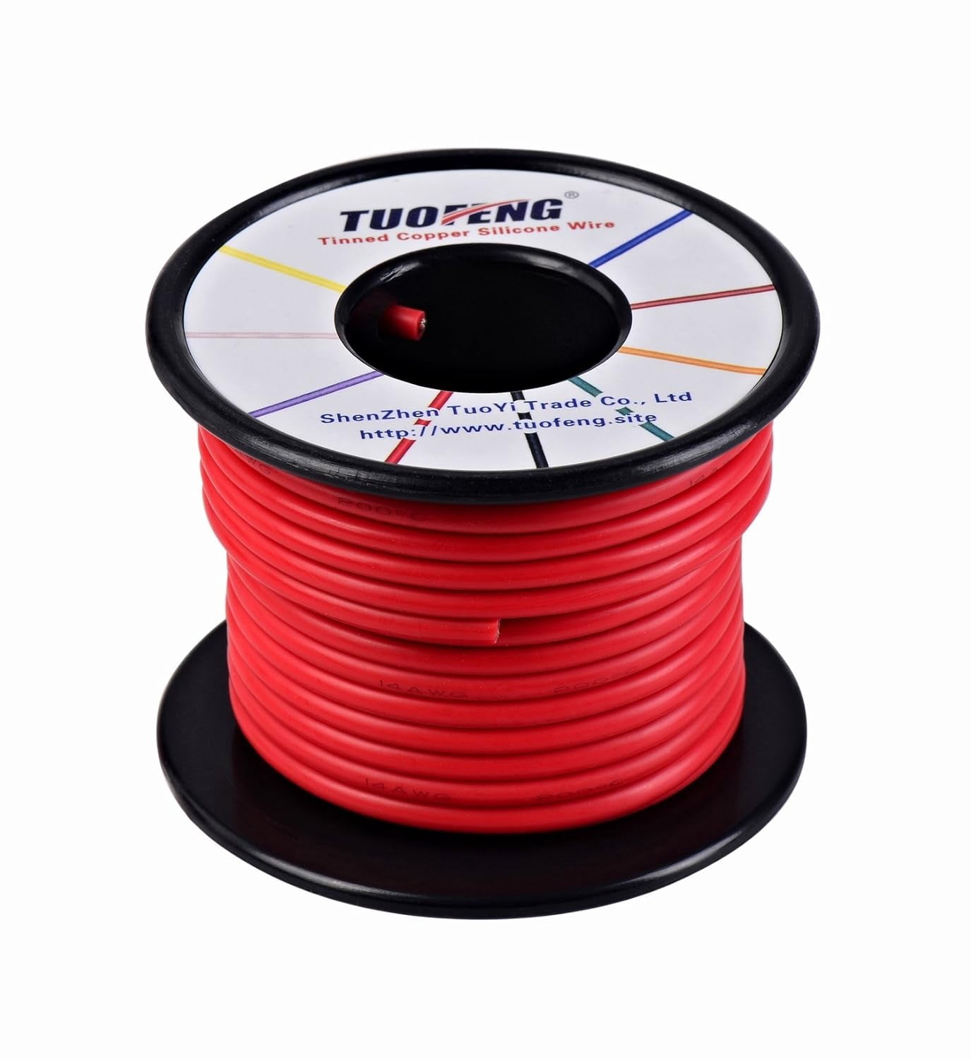 TRH-14 AWG Wire, Soft and Flexible Silicone Insulated Wire 66 Feet [33 ...