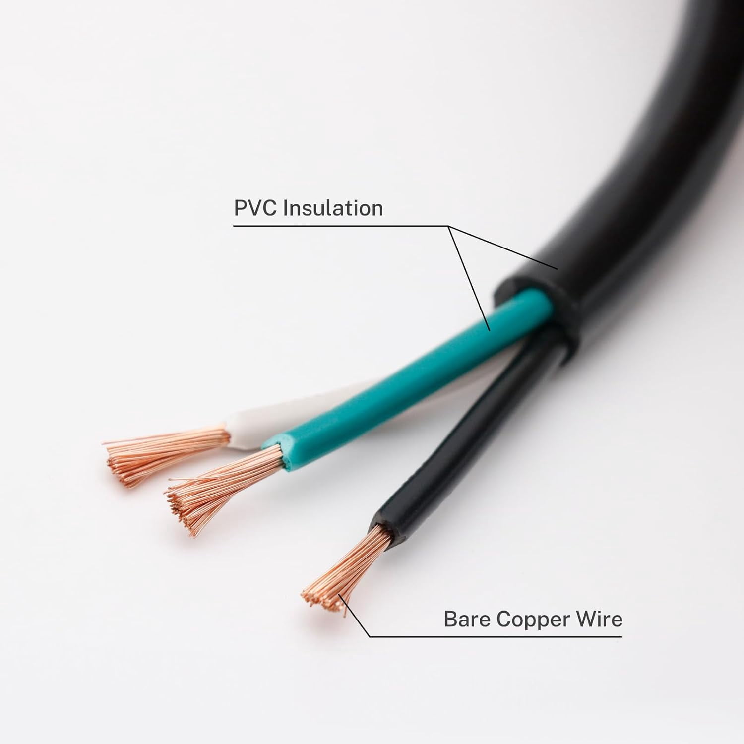 TRH-14 Gauge 6 feet 3 Prong Power Cord Replacement with Three Screw ...