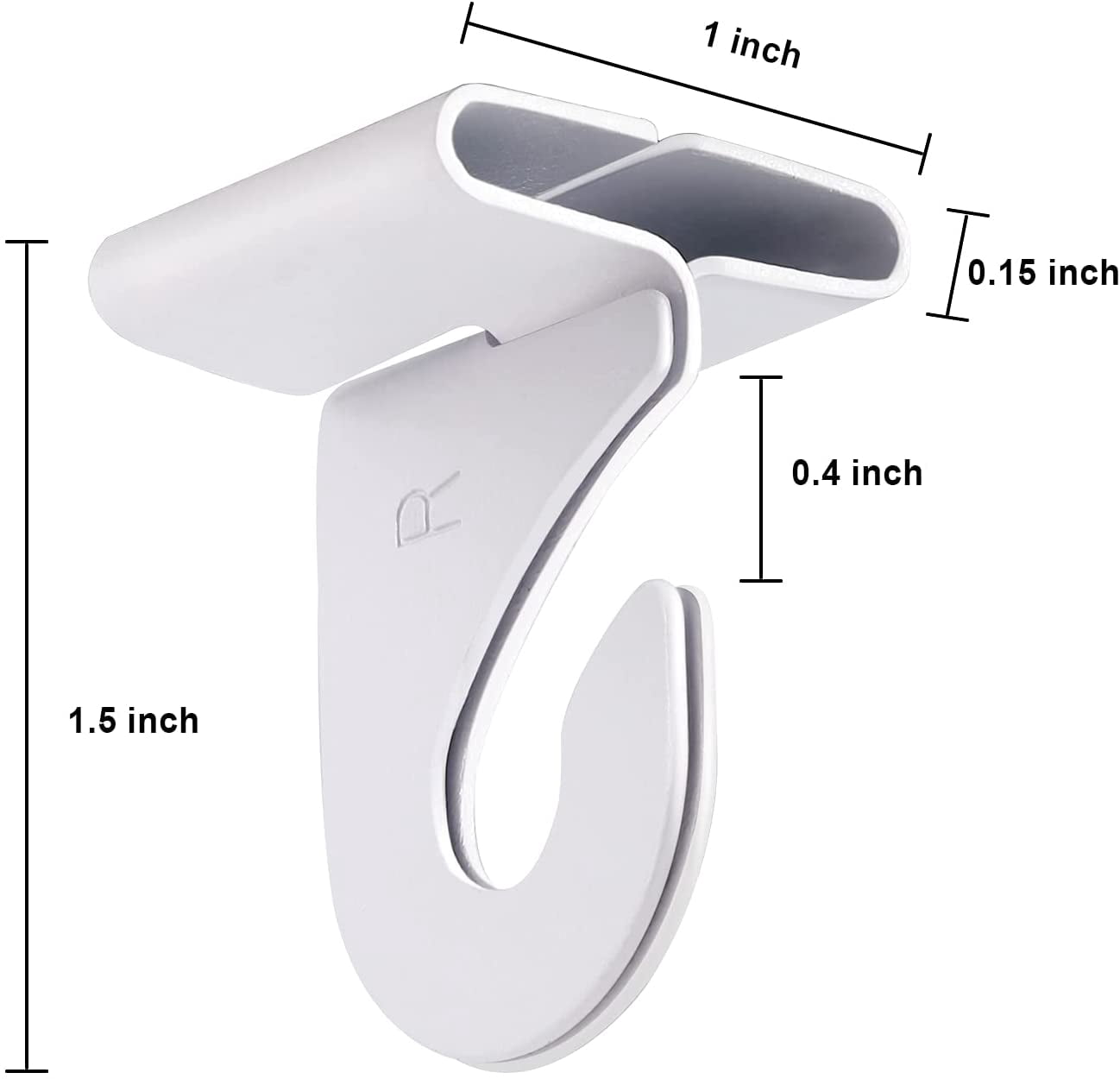 TRH-15 Pair Drop Ceiling Hooks for Hanging, White Heavy Duty Ceiling ...