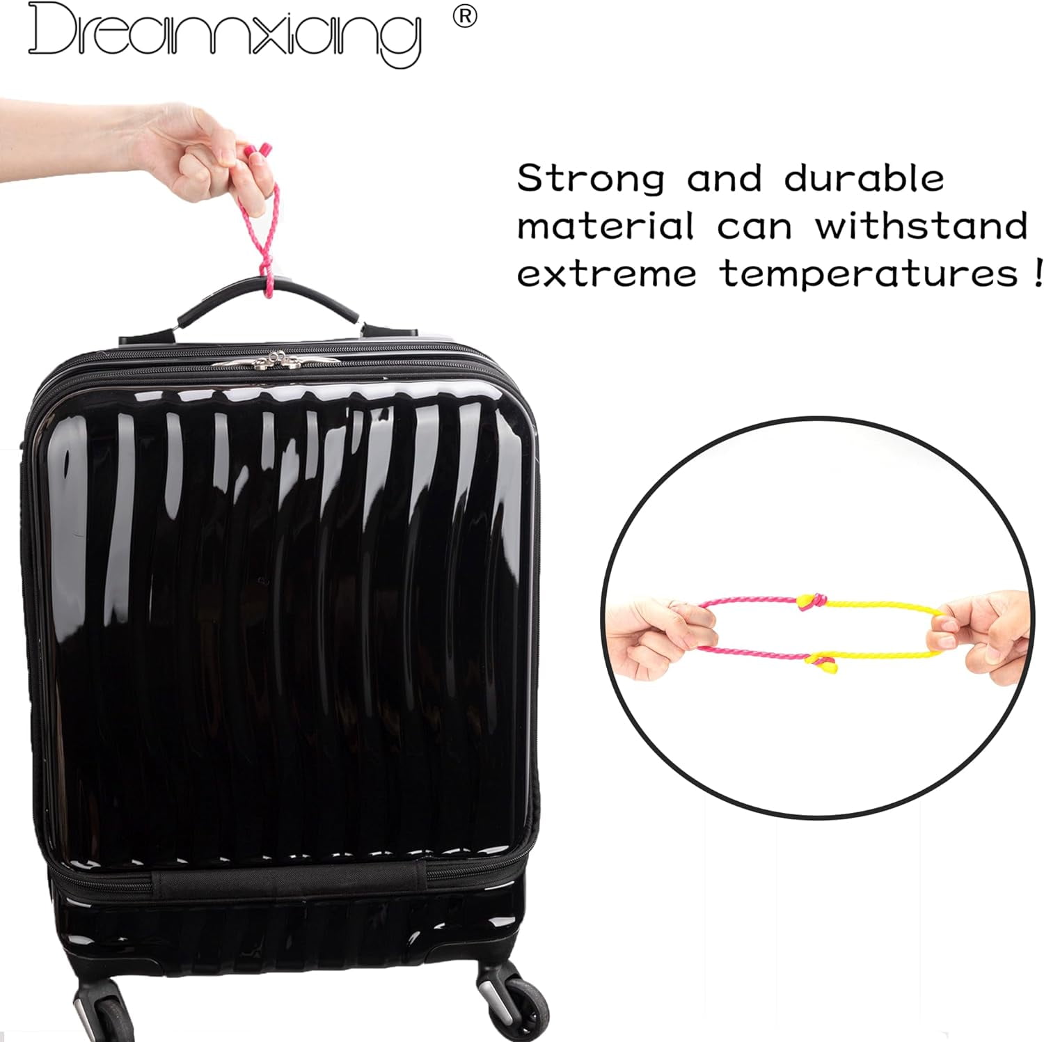 TRH-16Pcs 3-24Inch Silicone Cable Ties Reusable Steel-Core Silicone ...