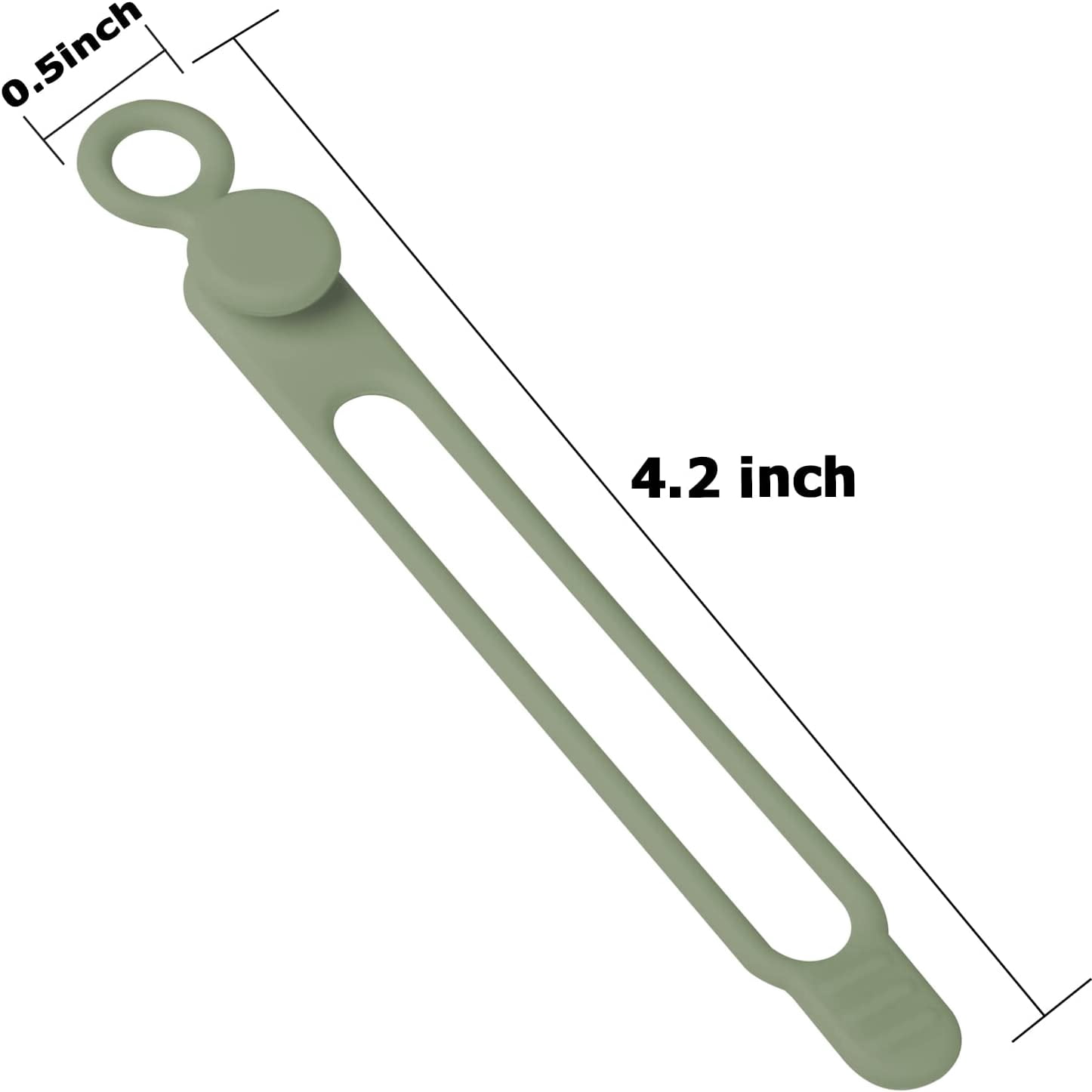 TRH-16Pcs Silicone Cable Straps Wire Organizer for Bundling Earphone ...