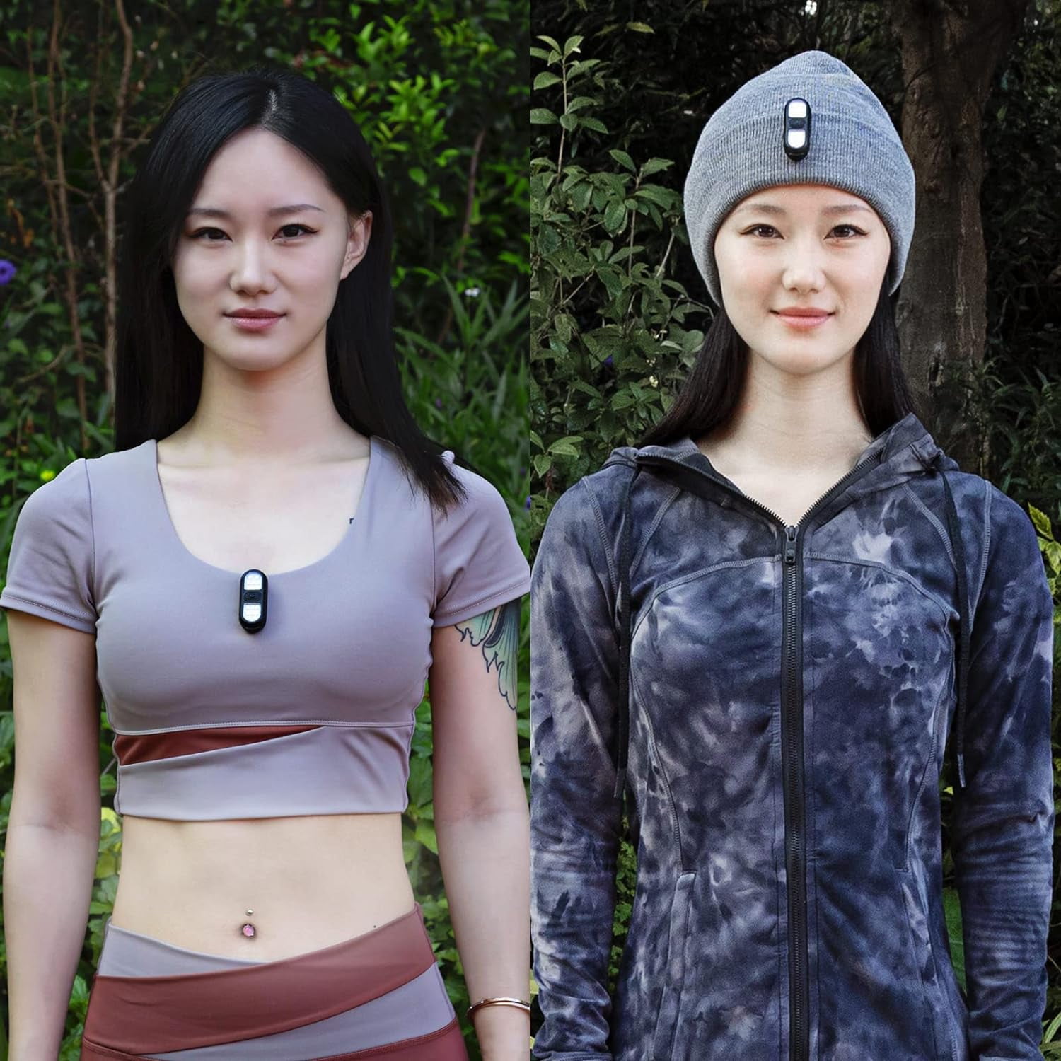 TRH-2 Pack Clip on Flashlights, Running Light for Runners Rechargeable ...