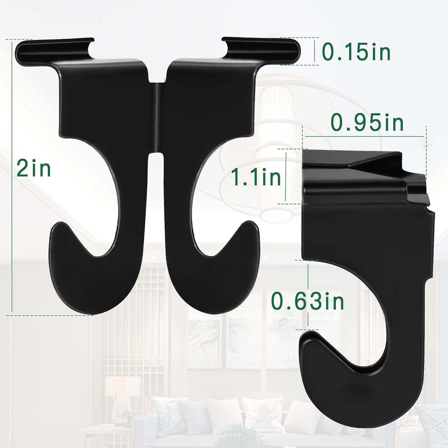 TRH-20 Pieces Metal Drop Ceiling Hooks Stainless Steel Ceiling Hanger T ...