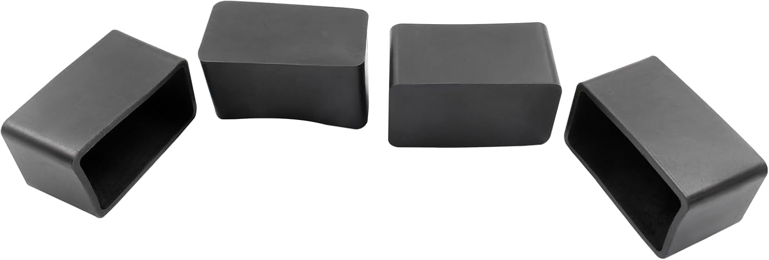 TRH-20 Pieces Rubber Furniture Leg Caps, 20mm x 40mm Rectangle Chair ...