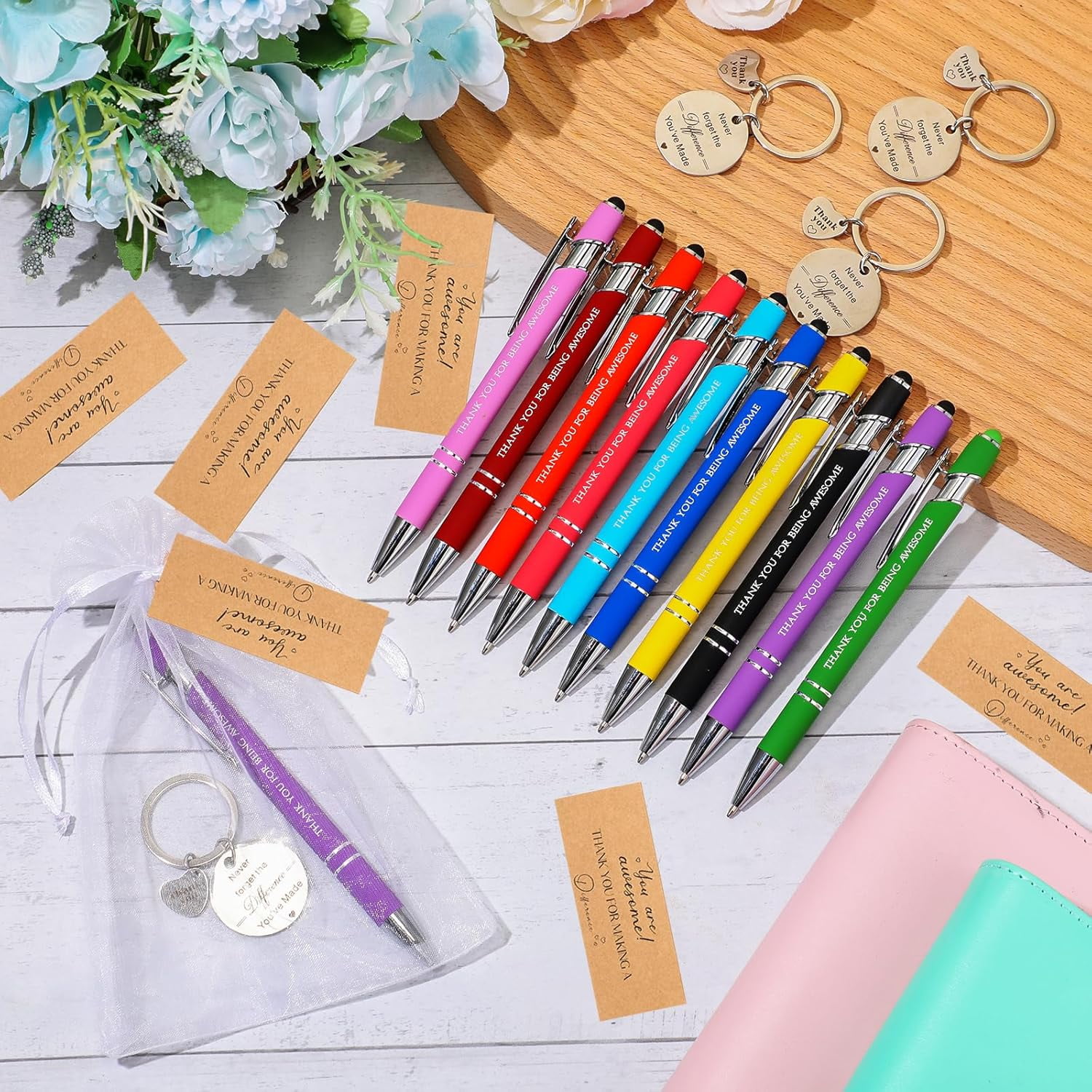 TRH-20 Set Thanks Appreciation Gift Pens 20 Inspirational Ballpoint Pen ...