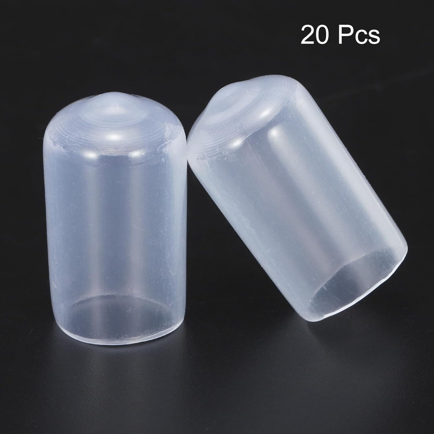 TRH-20pcs Rubber End Caps 12mm(1/2") ID Vinyl PVC Round Tube Bolt Cap ...
