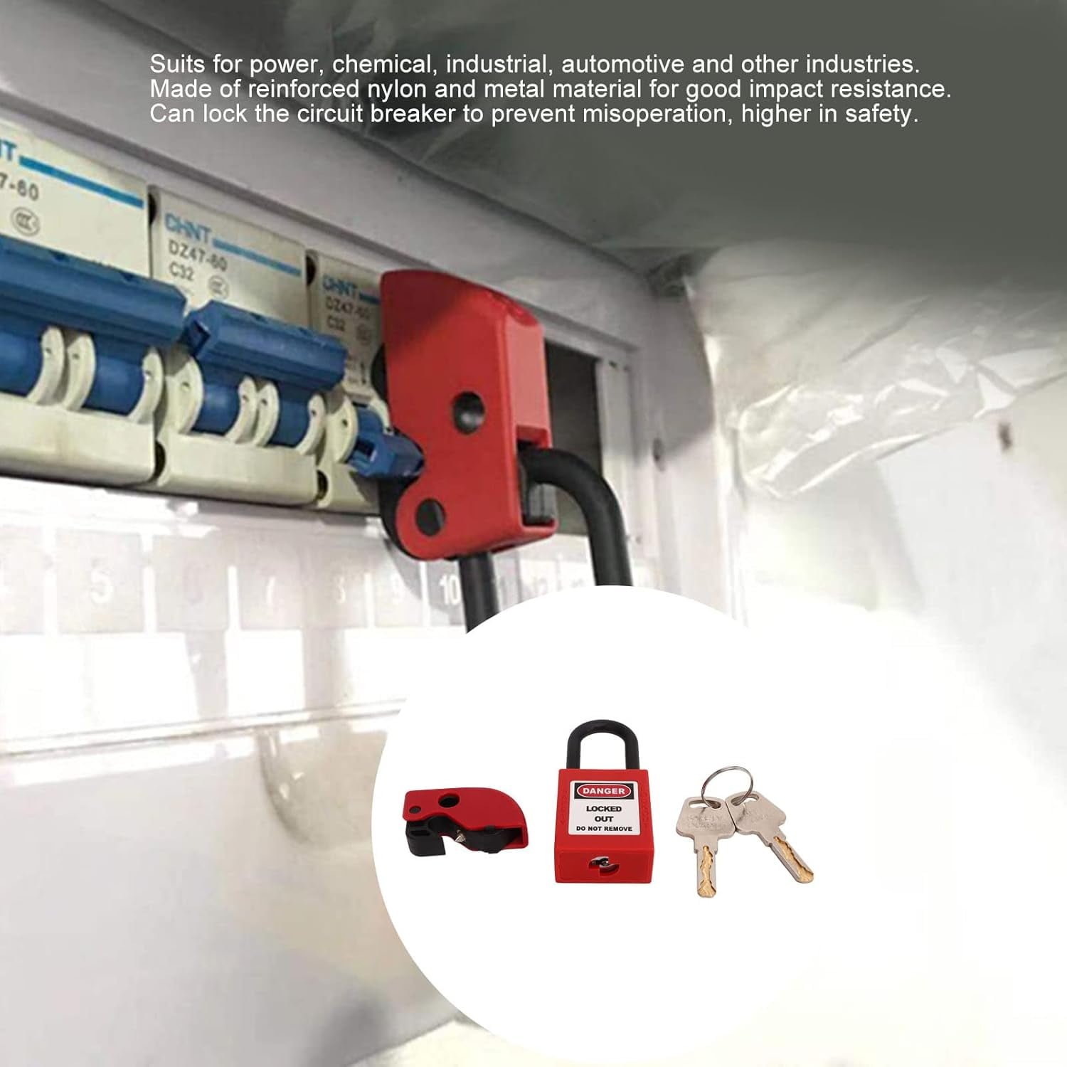 TRH-2pcs Circuit Breaker Box Lock Lockout Device, Universal Miniature ...