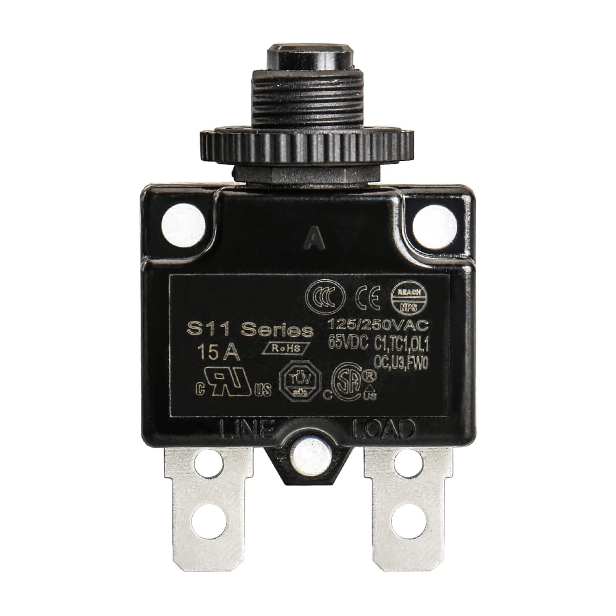 TRH-2pcs Circuit Breaker Thermal Overload Protector, S11 Series 125 ...