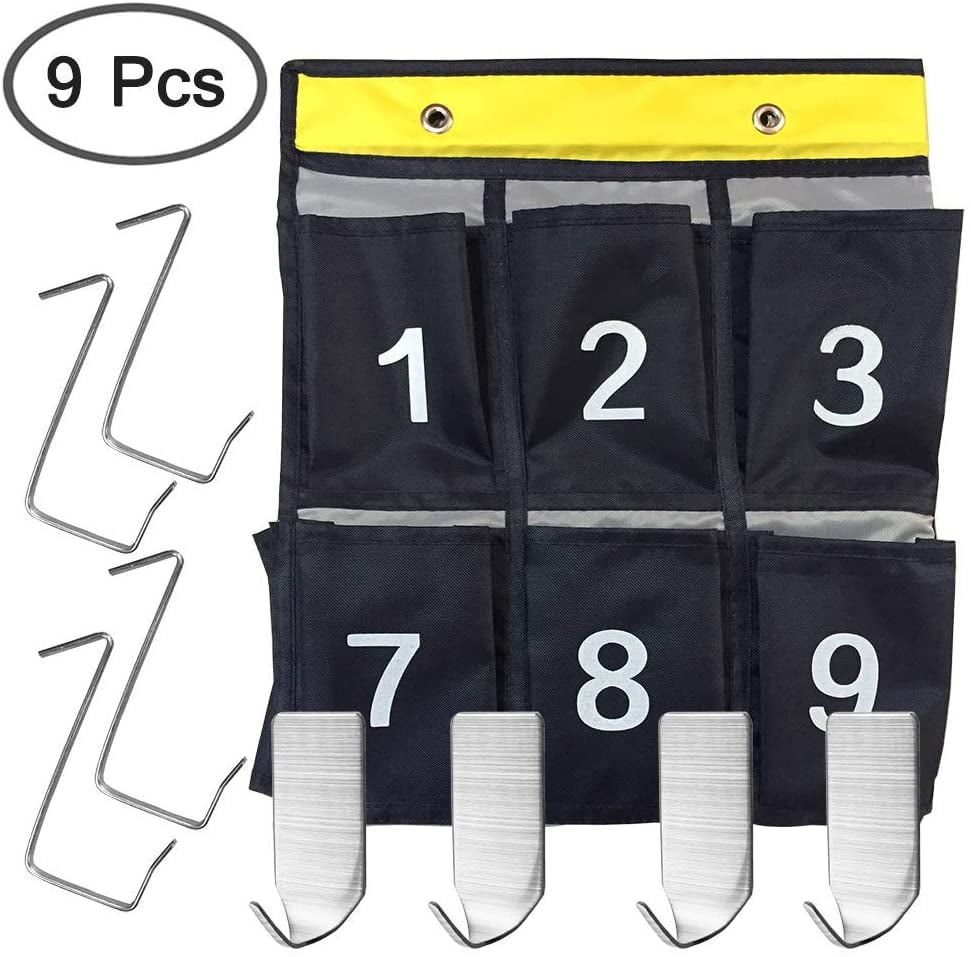 TRH-30 Numbered Pockets Classroom Calculator Holder & Cell Phone ...