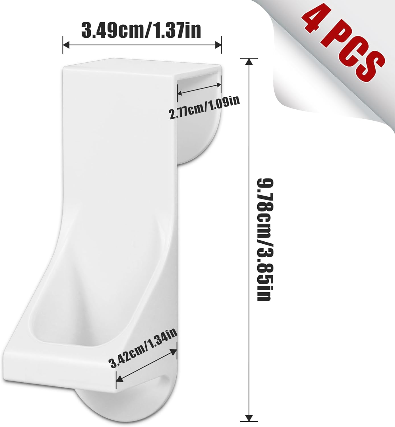 TRH-4 Pack Spray Bottle Hanging Rack, Damage Free Install Spray Bottle ...