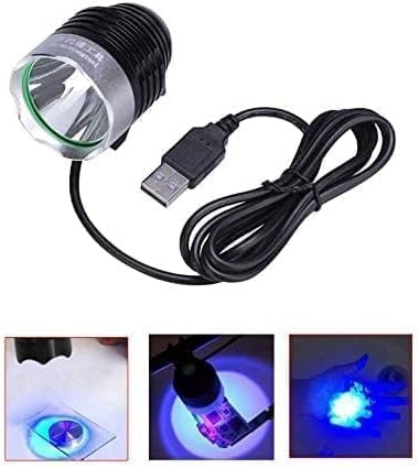 TRH-5V 3W USB Powered 395nm UV Flashlight Torch Ultra Violet LED for UV ...
