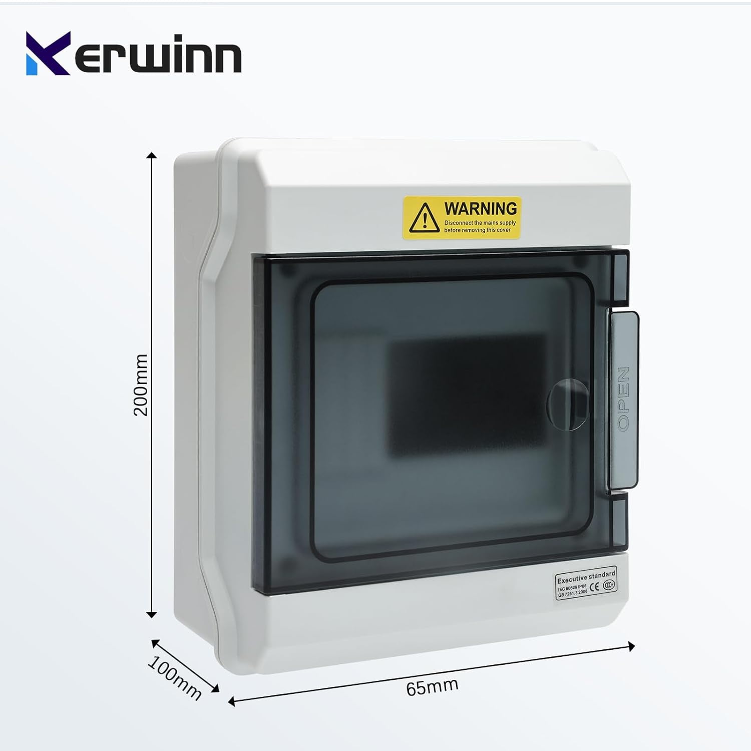 TRH-6 Way Distribution Protection Box,ABS/PC Alloy Plastic Transparent ...