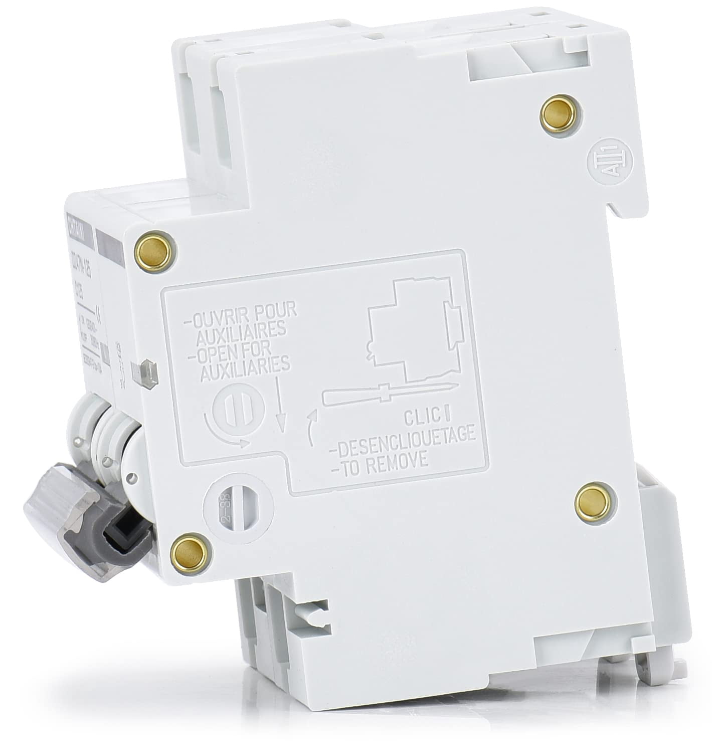 TRH-AC Miniature Circuit Breaker, 125 Amp 120V/240V 2 Pole DIN Rail ...