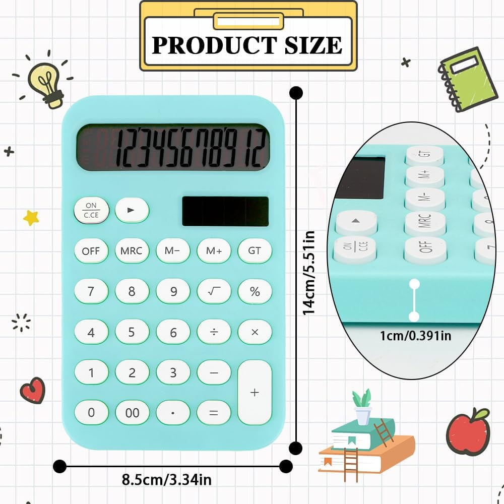 TRH-Calculator Small Basic Calculator Desk Calculators for School 4 Function Calculators for ...