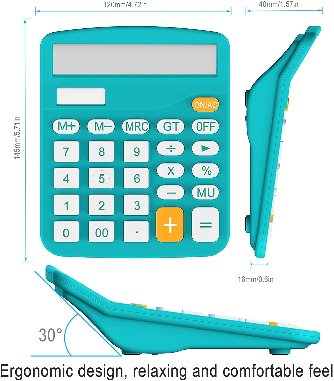 TRH-Calculator, Standard Function Calculator (Blue) - Walmart.com
