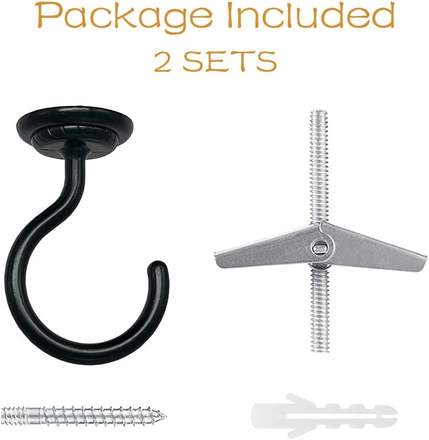 TRH-Ceiling Hook Large Swag Heavy Duty Hook with Hardware for Hanging ...