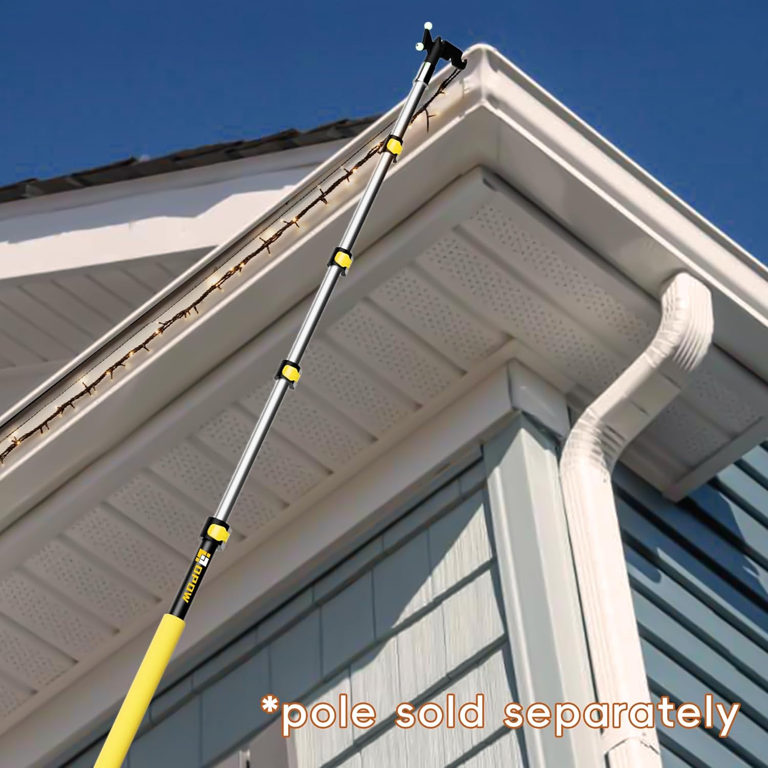 TRH-Christmas Light Hanger Tool Attachment, Utility Hook Screw On Pole ...