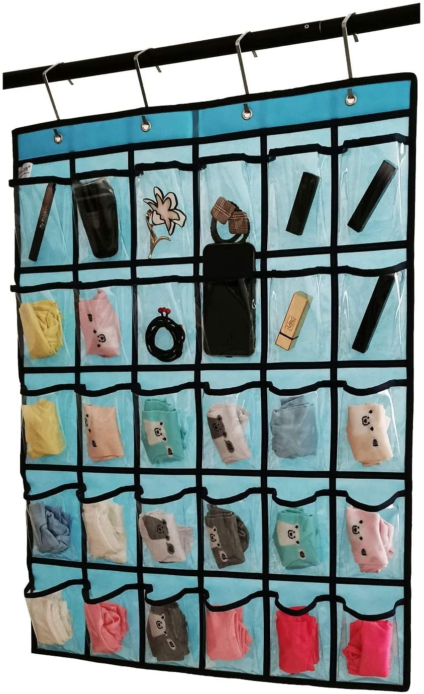 TRH-Classroom Pocket Chart for Phone Calculator Holder Over The Door ...