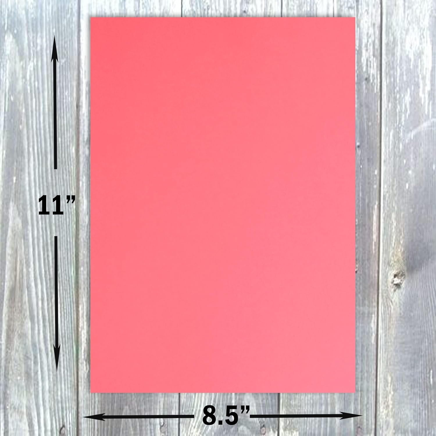 TRH-Colored Cardstock Scrapbook Paper 8.5" x 11" Taffy Pink Color Card ...