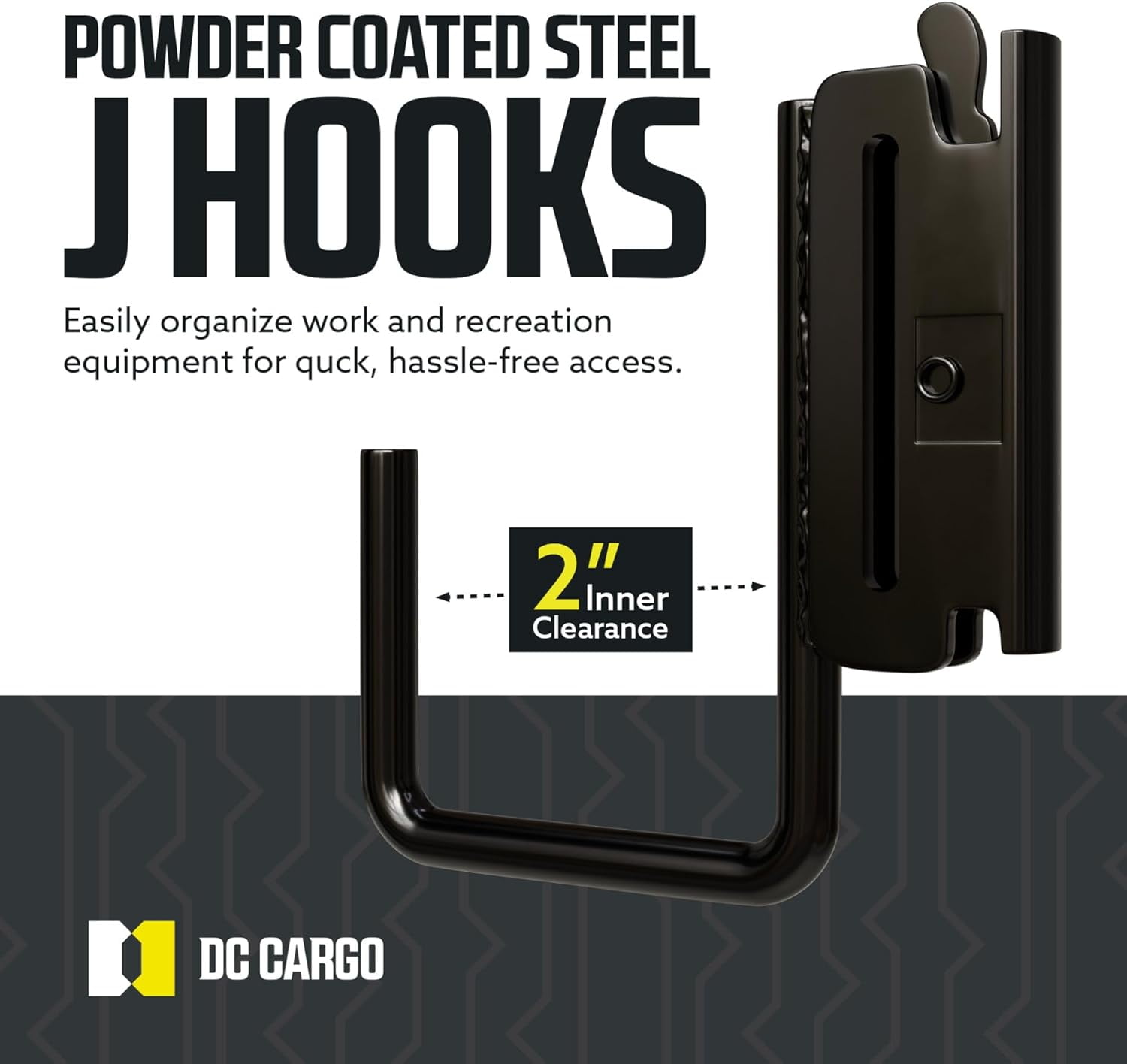 TRH-DC Cargo - E Track J Hooks (2" - 4 Pack) - Vertical E Track ...