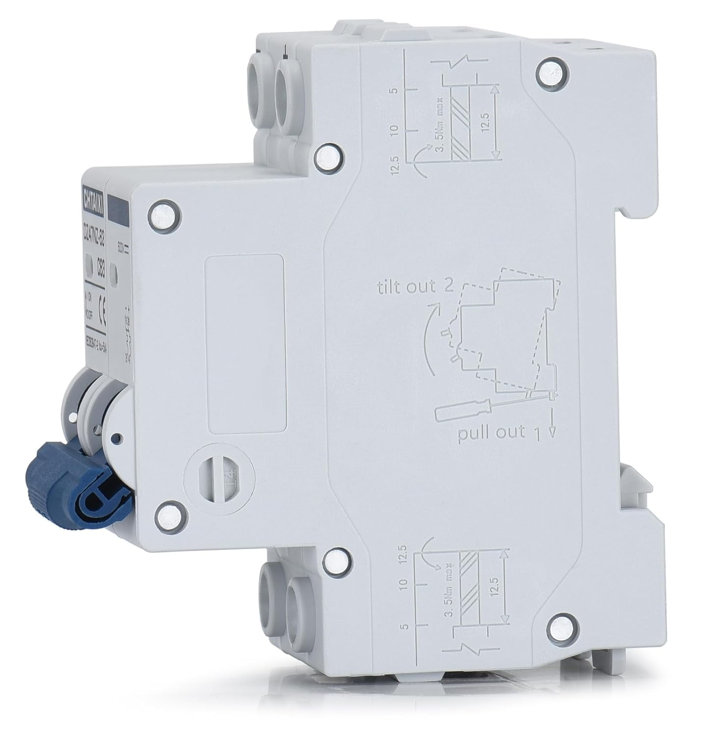 TRH-DC Miniature Circuit Breaker, 2 Pole 600V 20 Amp Isolator for Solar PV System, Thermal ...