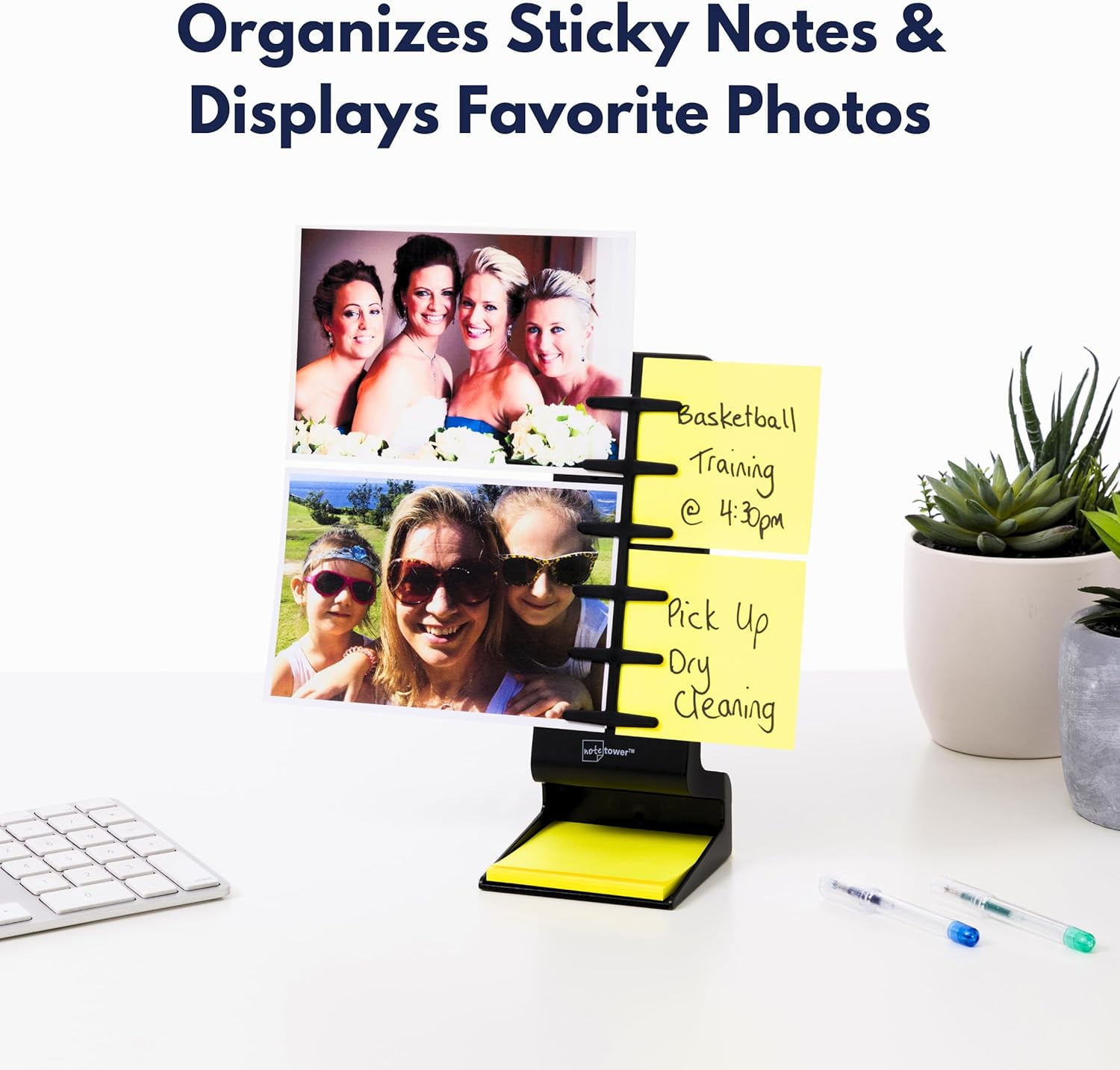 TRH-Desktop Mini Sticky Note Holder | Post it Note Organizer & Photo ...