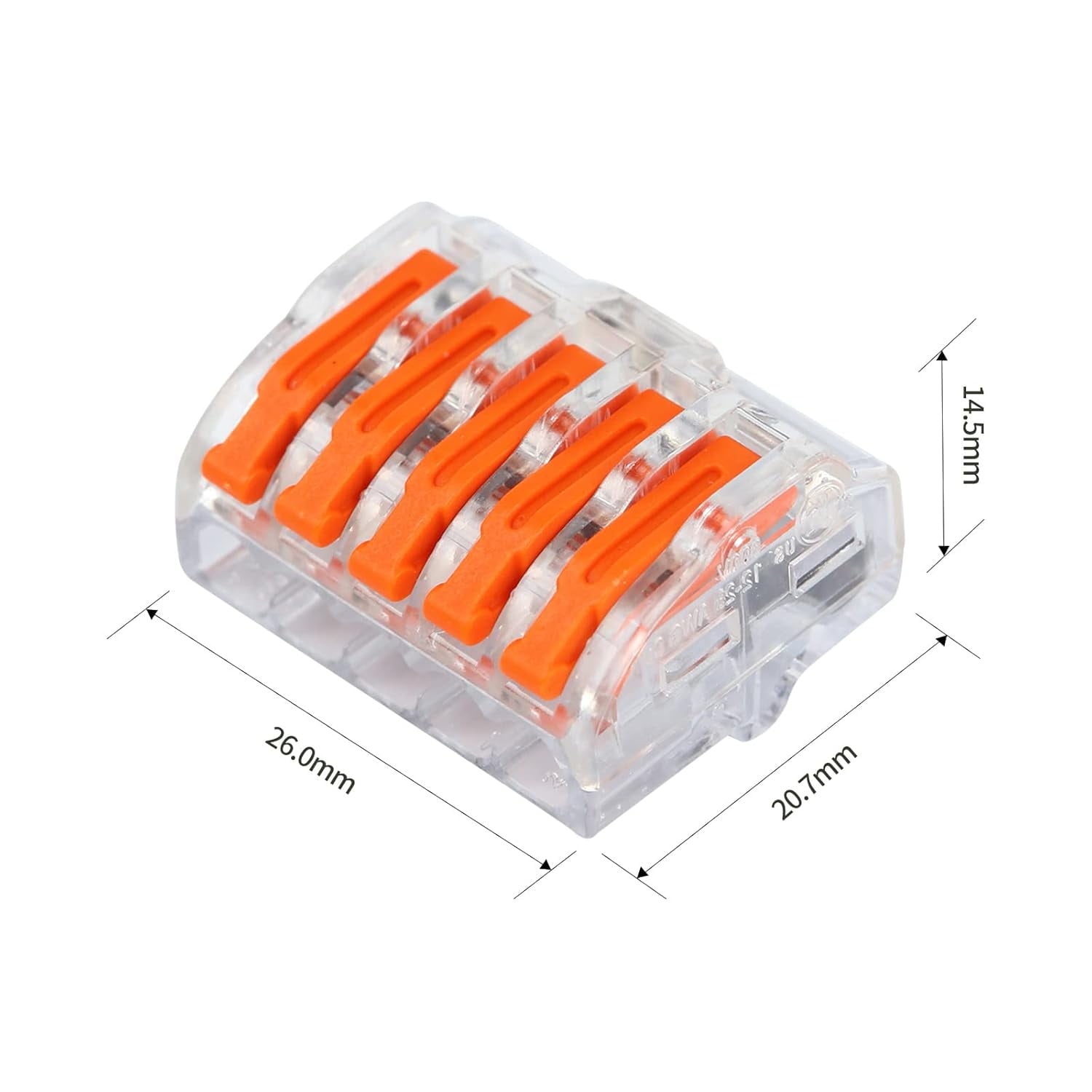 TRH-Dicio Lever Wire Connectors 5 Port UL Listed Electrical cam-Type 10 ...