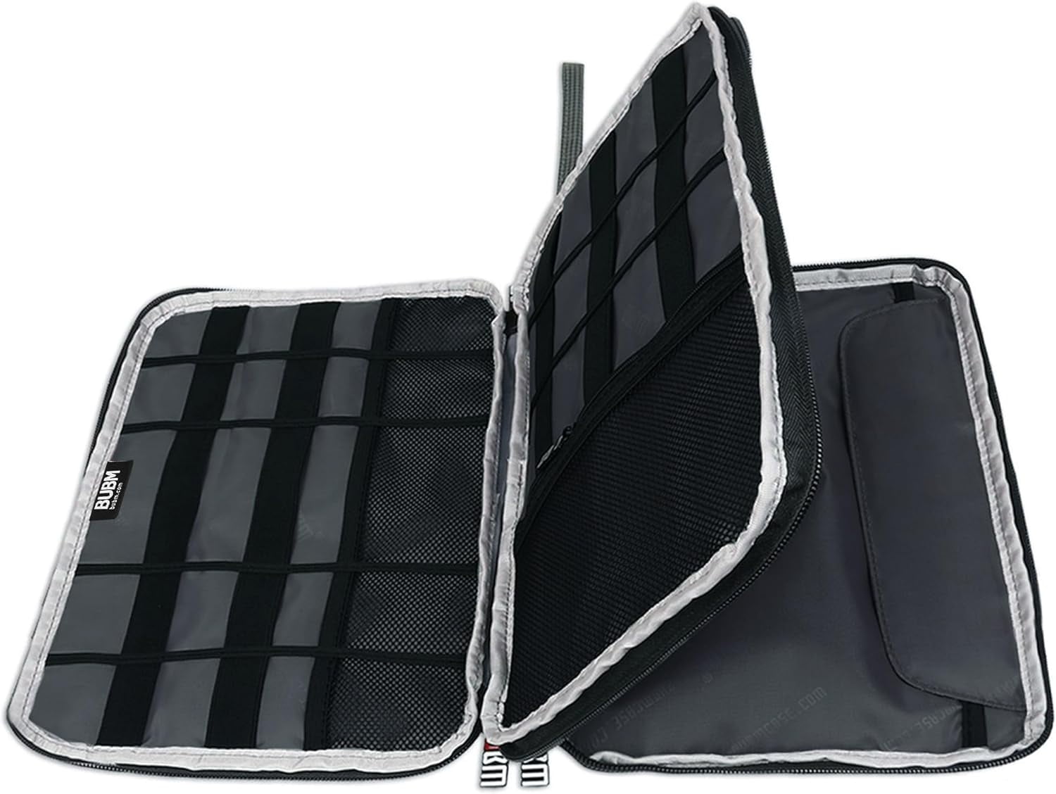 TRH-Double Layer Electronics Organizer, Travel Gadget Bag for Cables, Memory Cards, Flash Hard ...