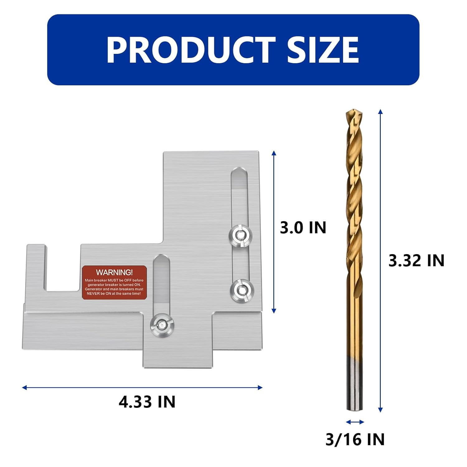 TRH-Generator Interlock Kit Compatible with Murray/Siemens 150 amp or ...