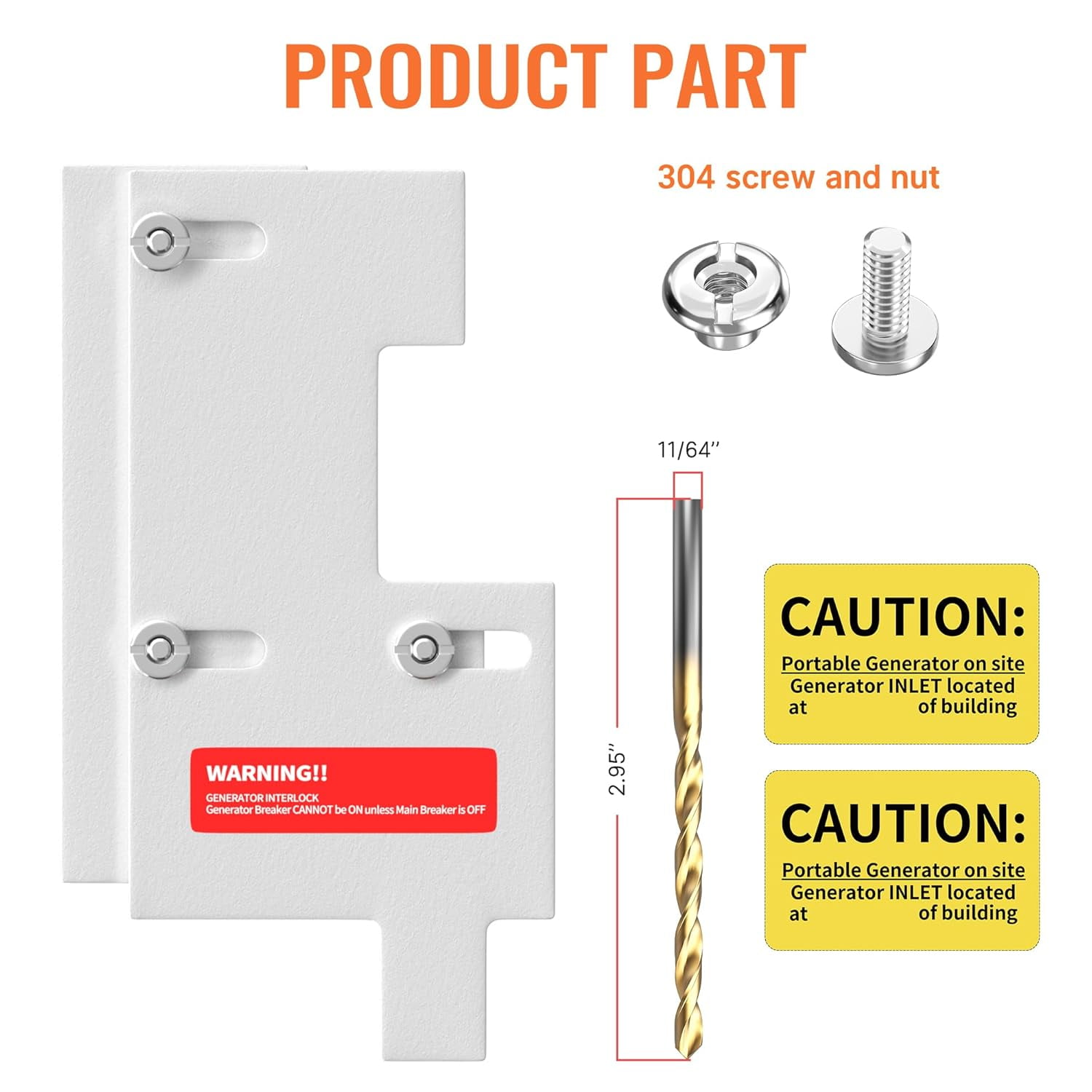 TRH-Generator Interlock Kit Compatible with GE General Electeric 150 or ...
