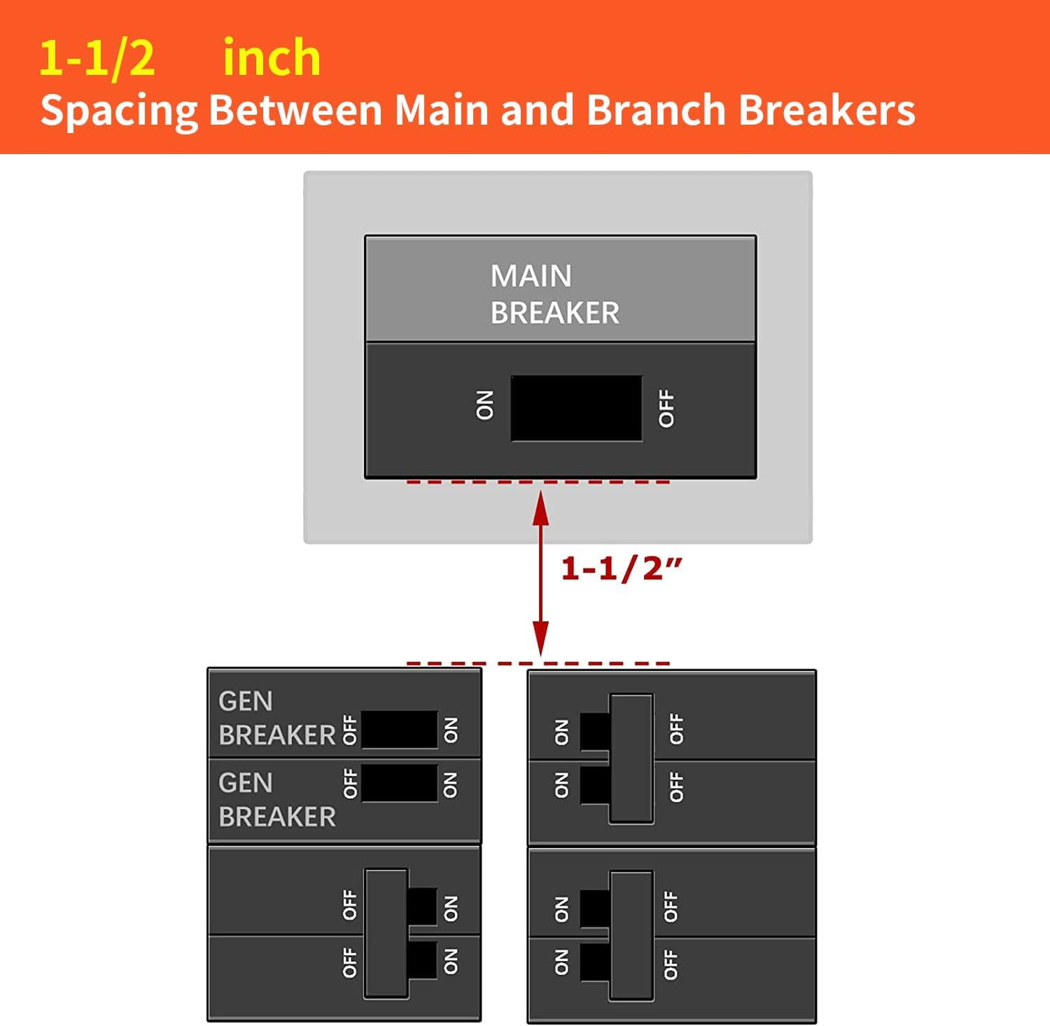 TRH-Generator Interlock Kit Multiple Styles Compatible with Horizontal ...