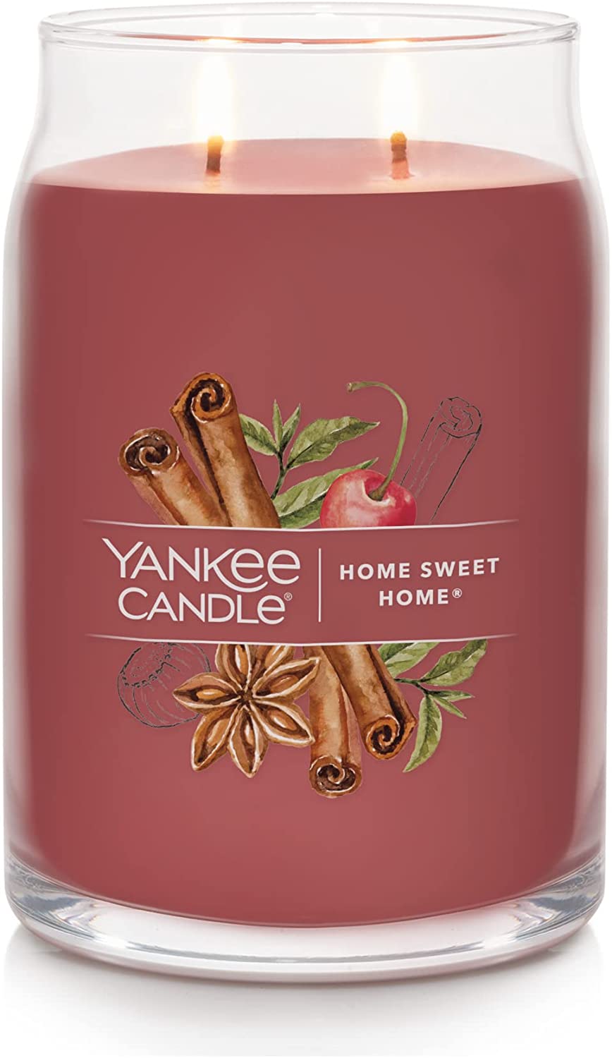 TRH-Home Sweet Home Scented, Signature 20oz Large Jar 2-Wick Candle ...