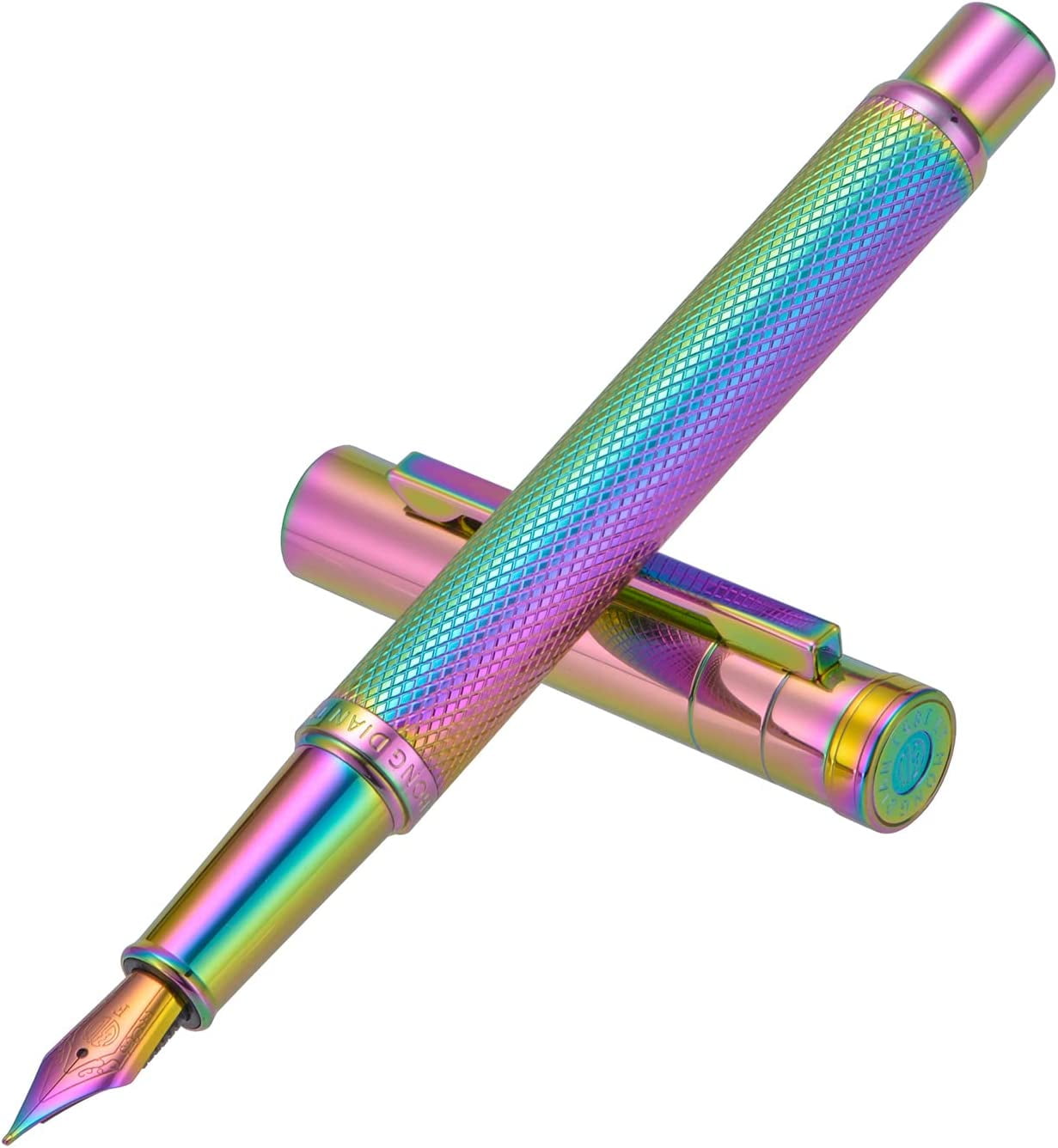 TRH-Hongdian Forest Fountain Pen Extra Fine Nib Rainbow Color with ...