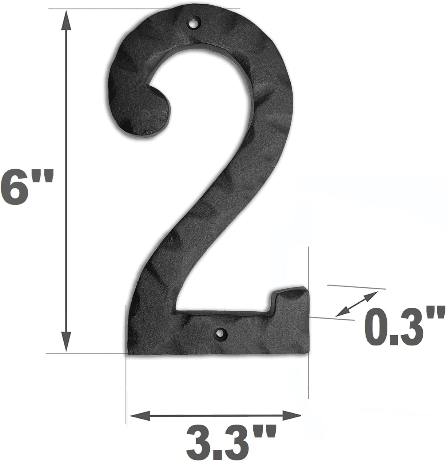 TRH-House Numbers for Outside, 6 inch Black Address Numbers for House ...
