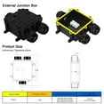 TRH-IP68 External Junction Box, 3 Way Plug Line Outdoor Electrical Box ...