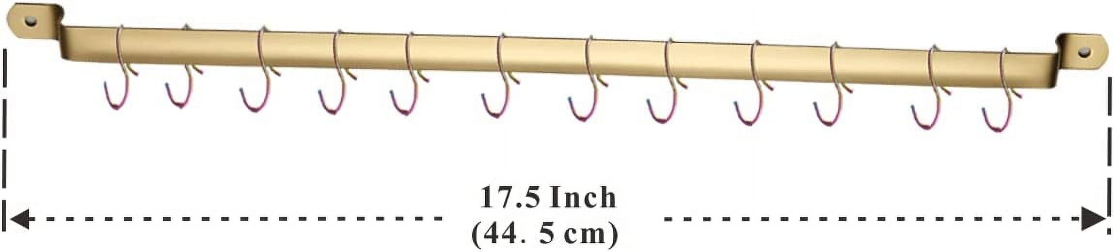 TRH-Kitchen Utensil Rack, Kitchen Rack With Gold Titanium Plating,Rail ...