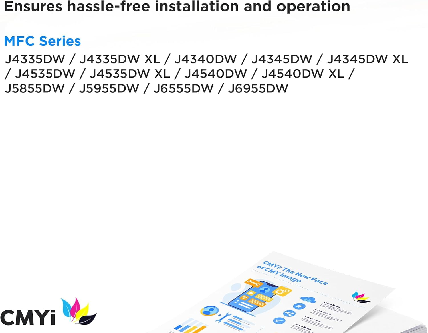 TRH-LC406 Yellow Replacement Ink Cartridge for Brother MFC-J4335DW ...