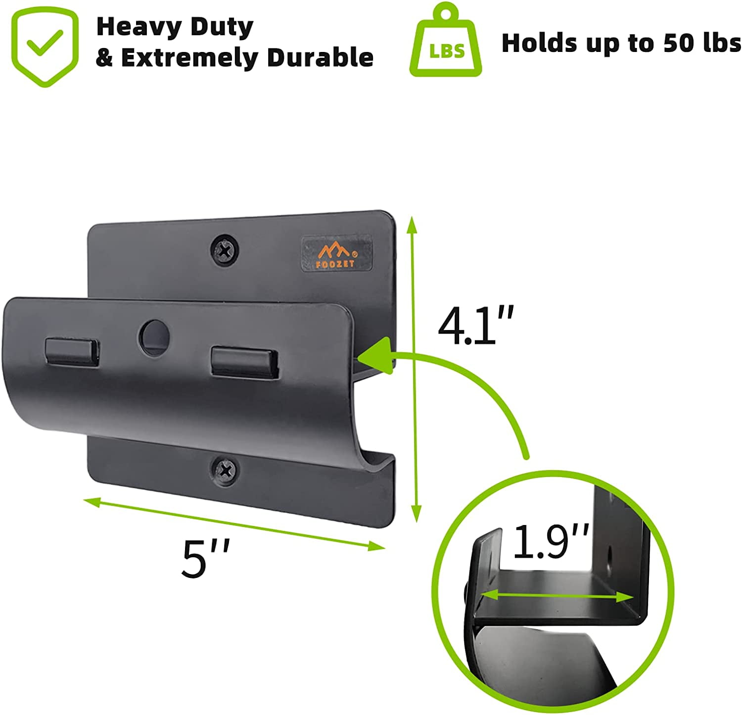 TRH-Ladder Hanger for Garage Wall, Heavy Duty Ladder Storage for ...